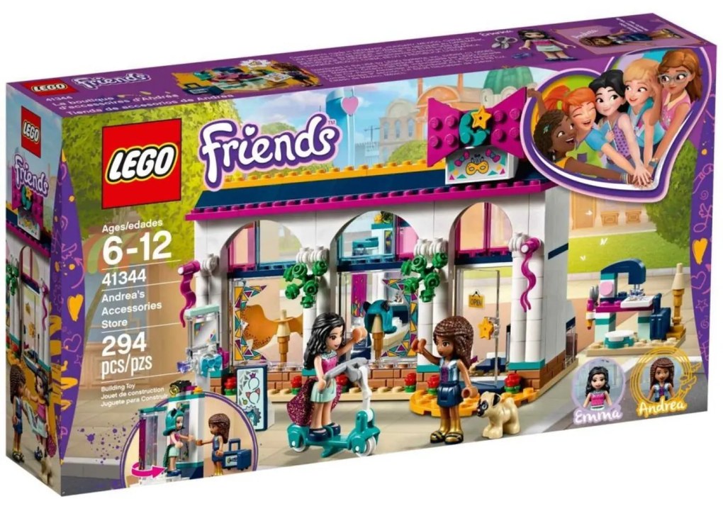Stavebnice lego friends 41344 andrea a její obchod s módními doplňky
