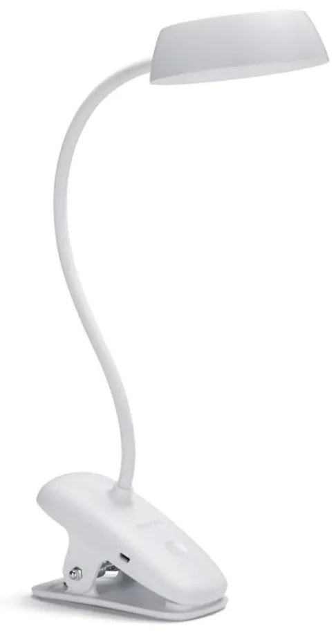 Philips - LED lampička s klipem, 4000 K, 3 W, stmívatelné, bílá 929003179707 Biano.cz