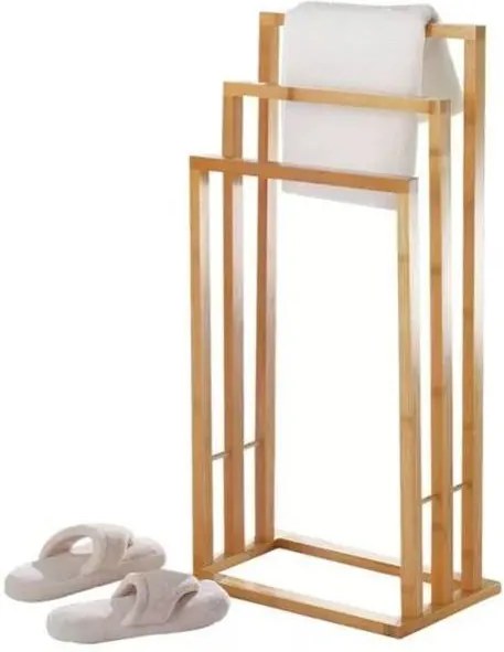 Sconto Stojan na ručníky SILARD bambus