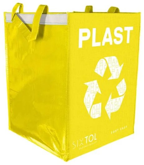 Taška na tříděný odpad SIXTOL Sort Easy Plastic 36l