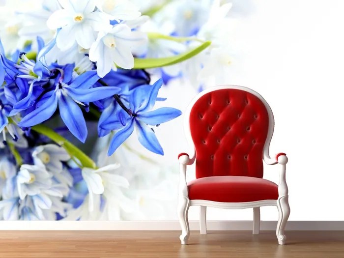 Foto tapeta Modrá květina - 126 x 83 cm