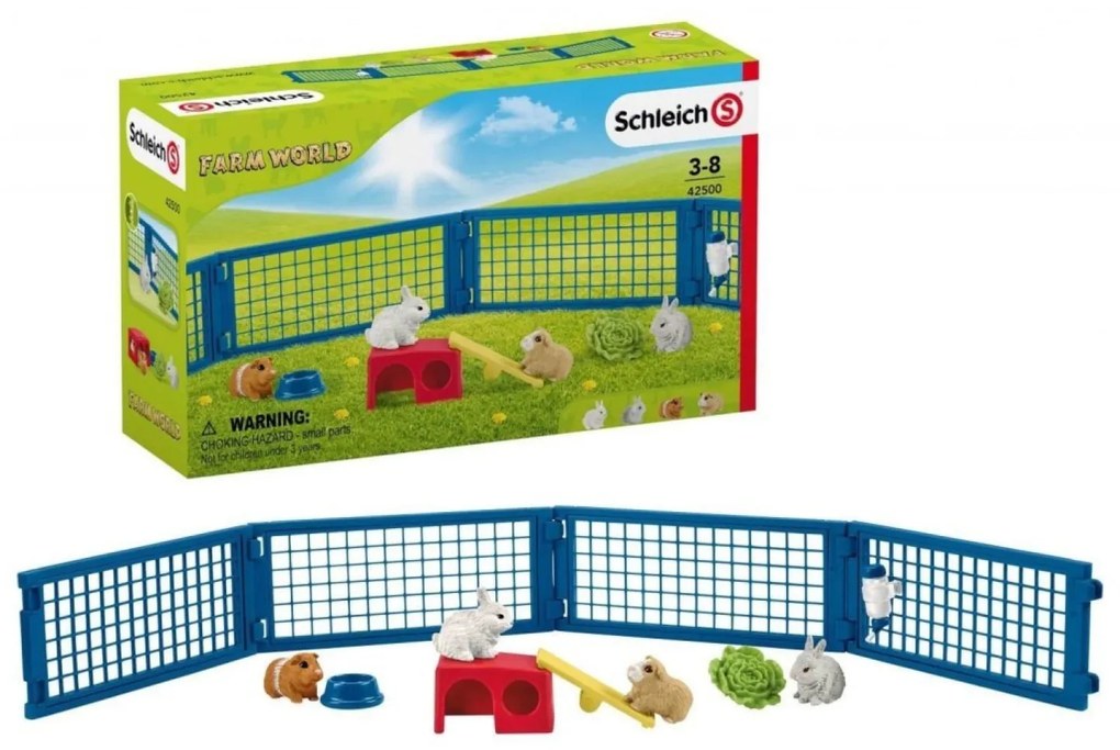 Schleich 42500 oplocená aréna pro králíky a morčata