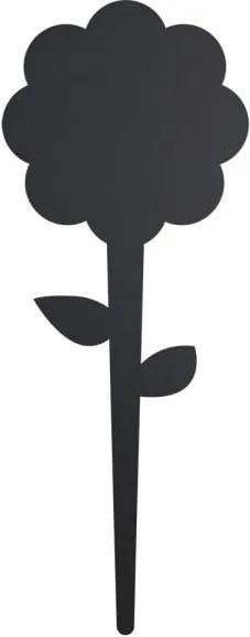 Psací štítek s křídovým popisovačem Securit Silhouette Flower, 18 x 8 cm