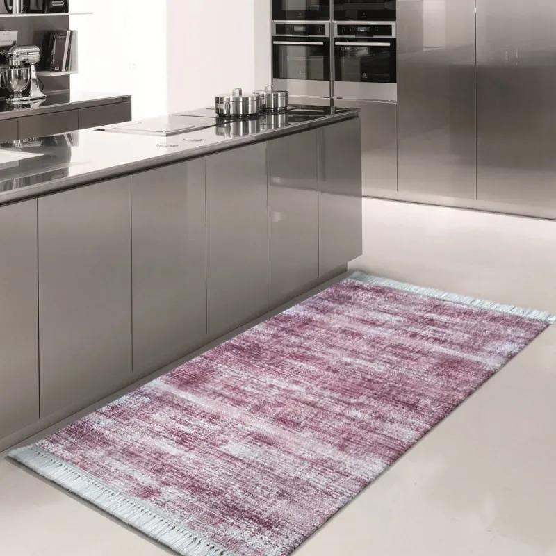 Kvalitní fialový koberec s protiskluzovou úpravou Šířka: 120 cm | Délka: 180 cm