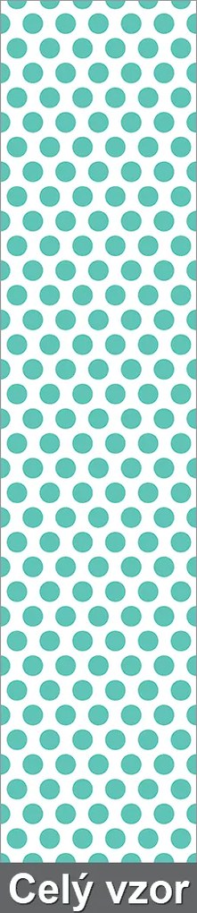 Textilesland Běhoun s motivem DOTS TURQUOISE