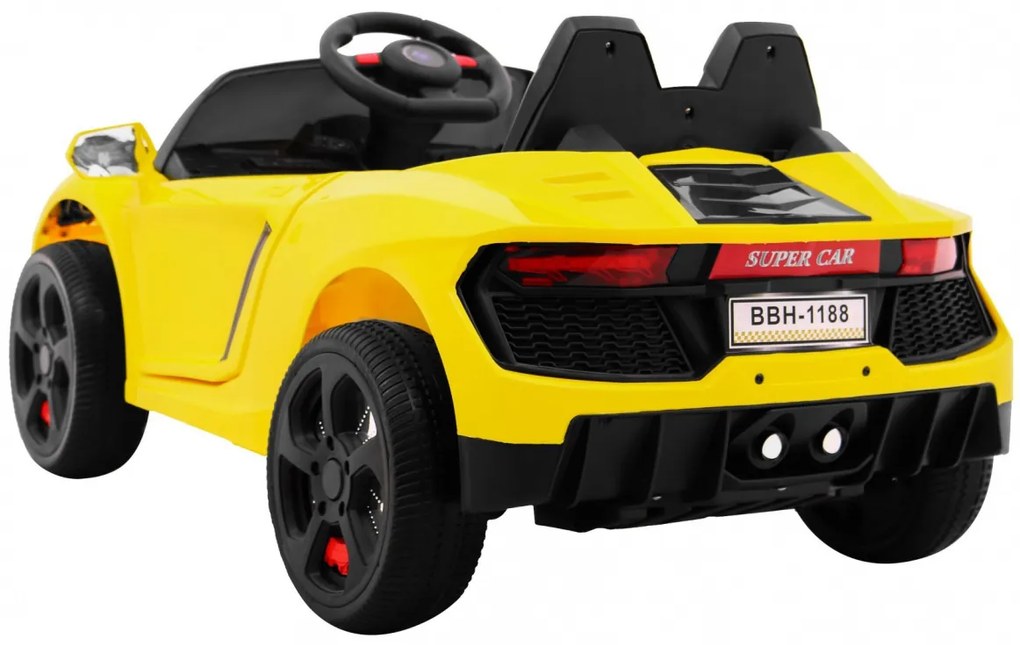 Sportovní dětské elektrické auto Future Žluté