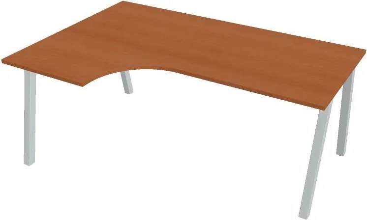 Kancelářský stůl Ergo pravý Hobis UEA 180060P, deskaakát, černá černá