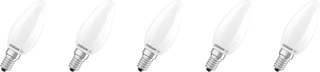 Osram LED žárovky »Base Retro«, 5 kusů (Clb40, E14, 470lm, 2700 K, matná)