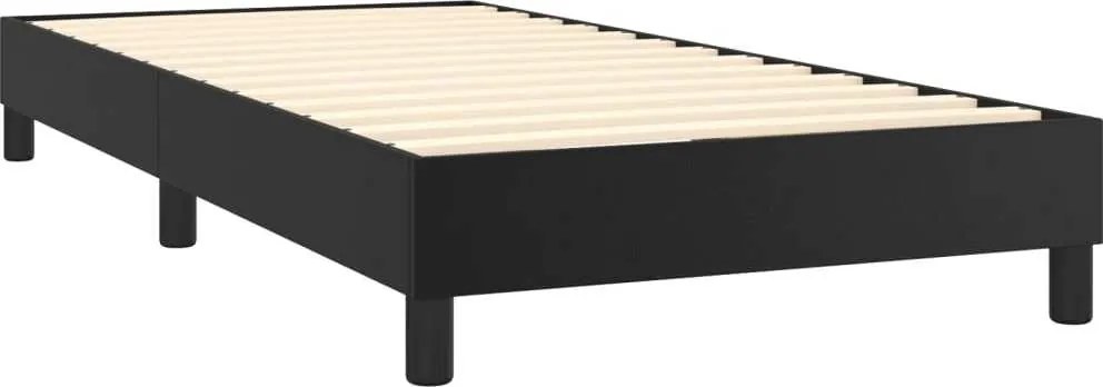 vidaXL Box spring postel s matrací 90x200 cm umělá kůže [3144239] Barva: Hnědá