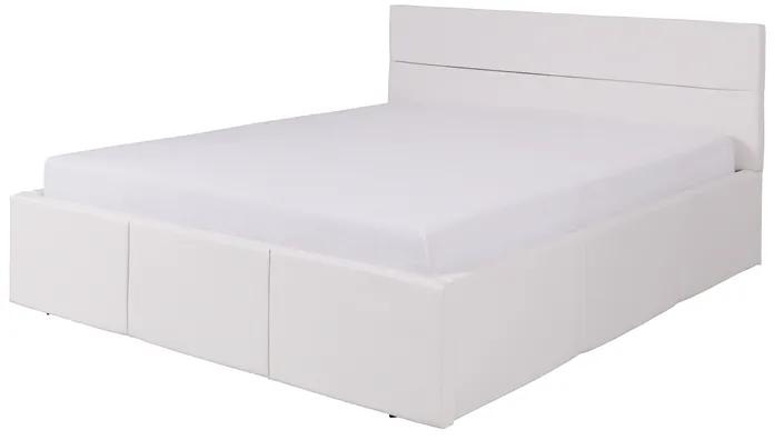 Bílá čalouněná postel 160x200 cm Claus