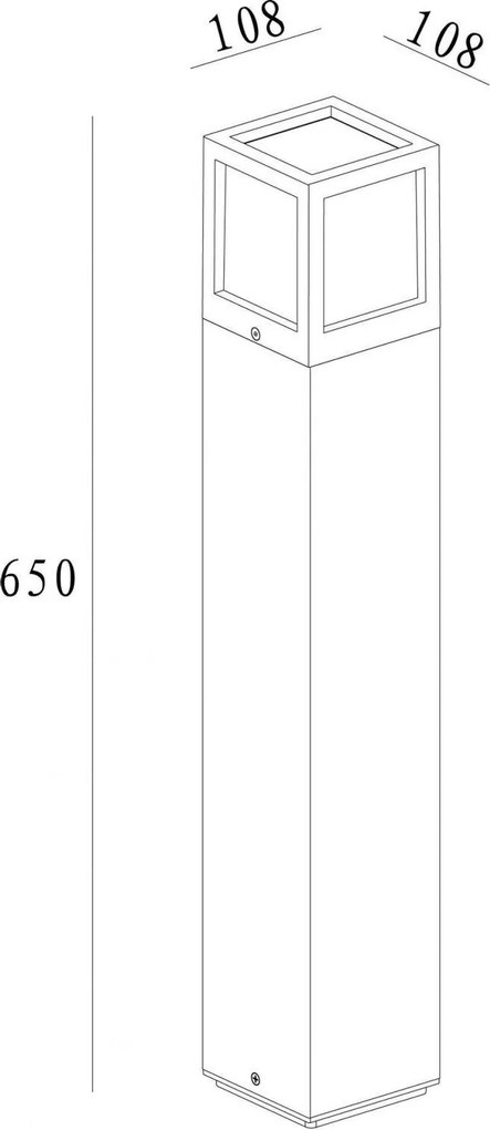 IMPR 730332X VÝPRODEJ VZORKU - Venkovní sloupkové svítidlo Facado antracit - DEKOLIGHT