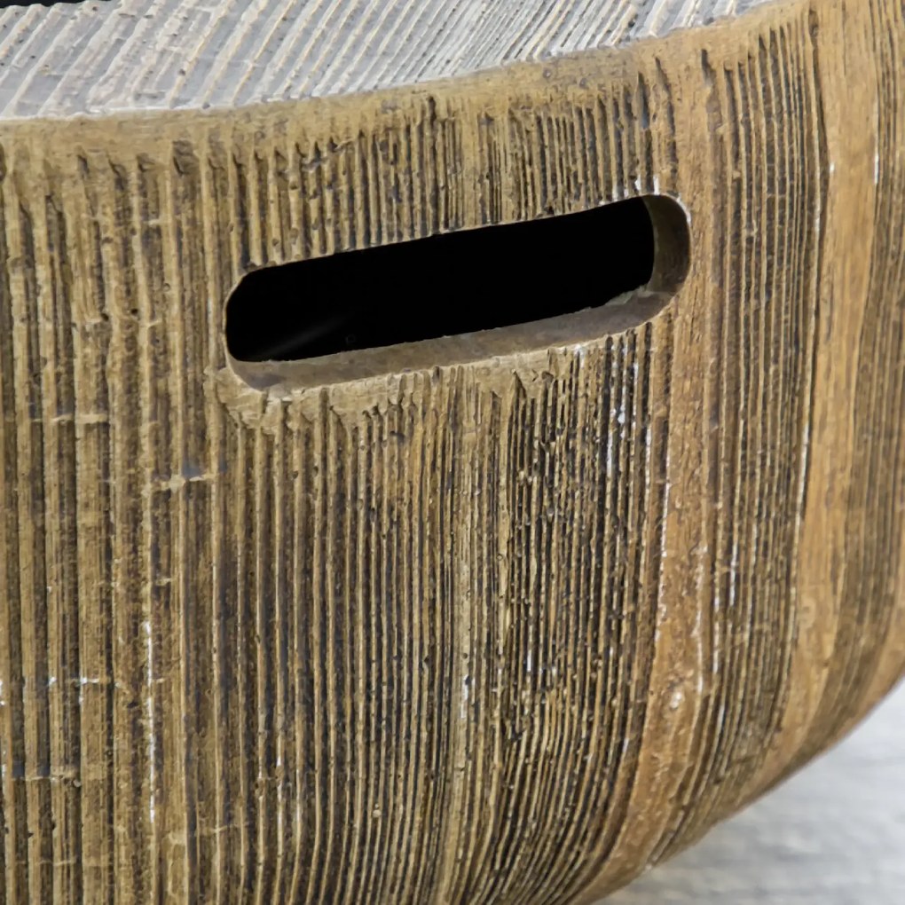 Přenosné ohniště s jiskrovou clonou průměr 45 cm, dekor dřeva 842-310V00BN