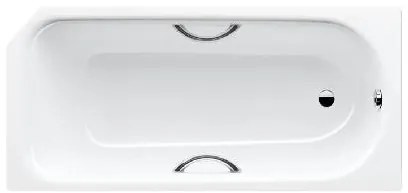 Kaldewei Advantage - Obdélníková vana Saniform V2 Star 332, 160x70 cm, s otvory pro madla, Perl-Effekt, bílá 134100013001