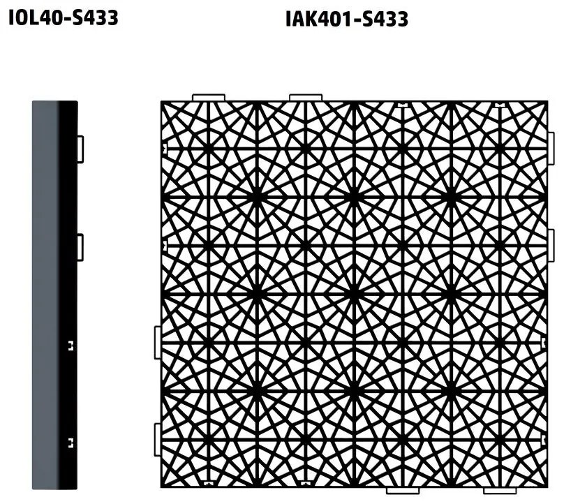 Dlaždice Mosaic 39,7x39,7 cm Prosperplast Počet: 1 ks dlaždice