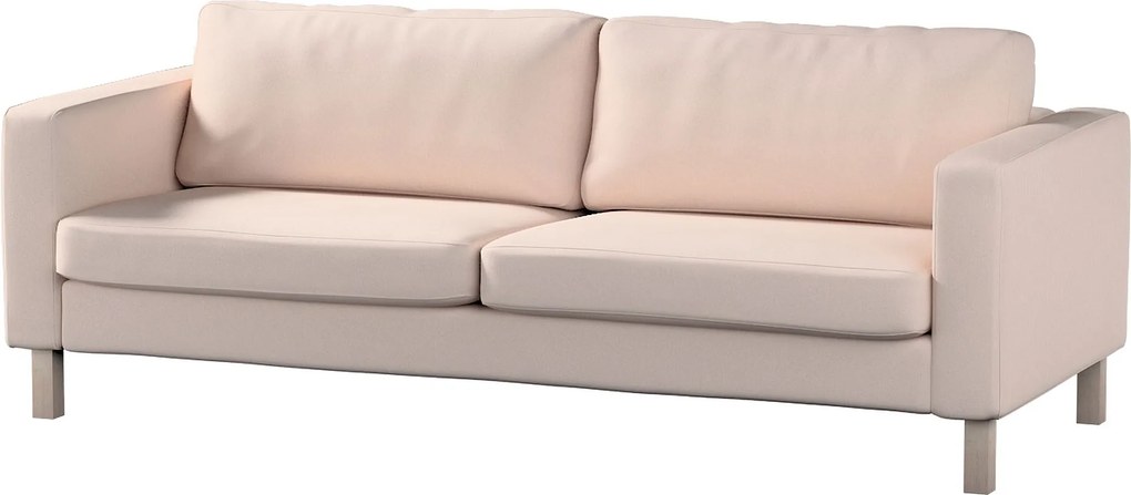 Potah na pohovku IKEA Karlstad, 3-místná, rozkládací barva růžová látka pletený vzor