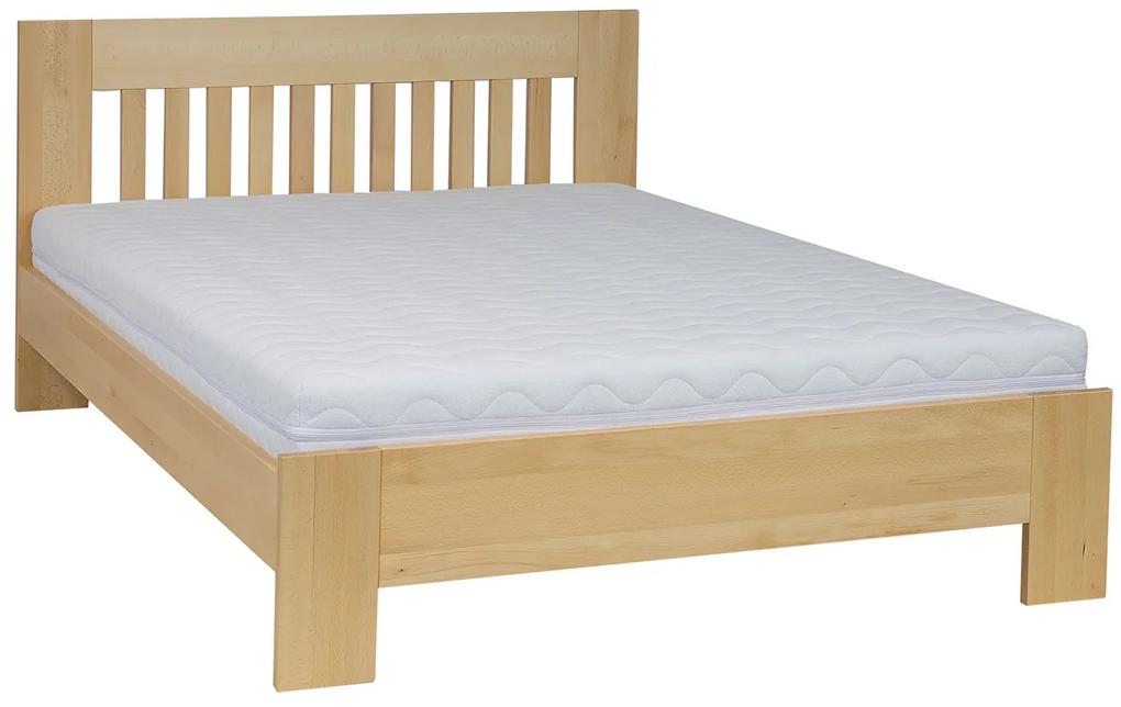 Drewmax LK186 180x200 cm dřevěná postel masiv buk dvojlůžko