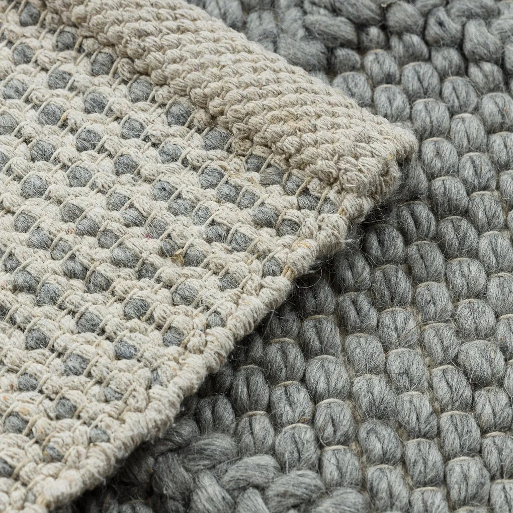 Dywany Łuszczów, Kusový koberec Tahar 99001G grey, 90x150, šedá, ložnice