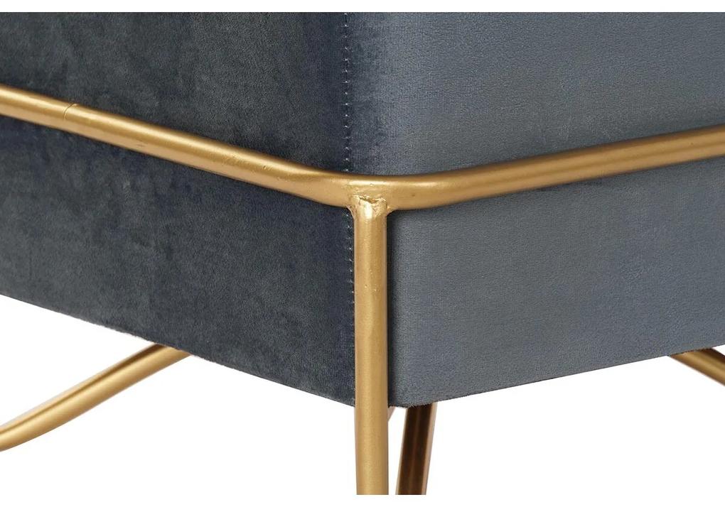 DKD Home Decor Modrá stolička MDF 42 x 42 x 38 cm