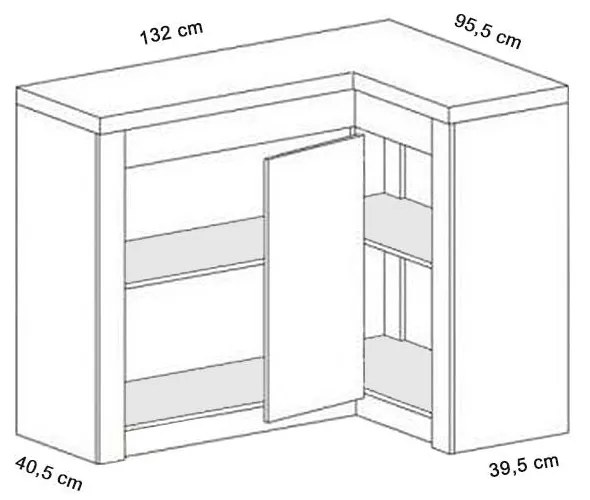Obývací stěna Natural - sestava D - dub ribbeck