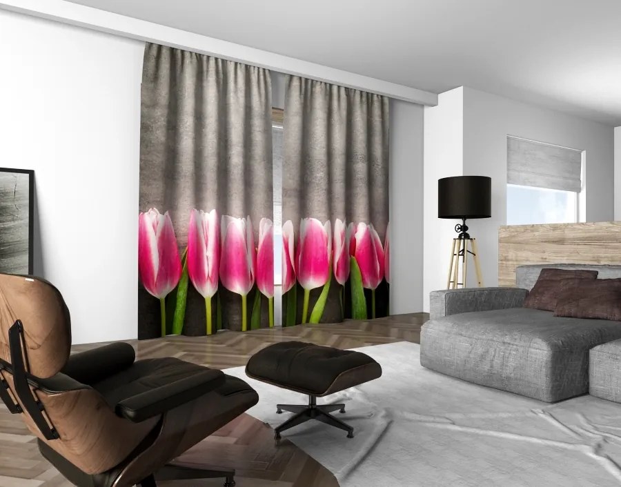 3D dekorační závěs 214V TULIPS 2x160x250 cm set 2 kusy MyBestHome