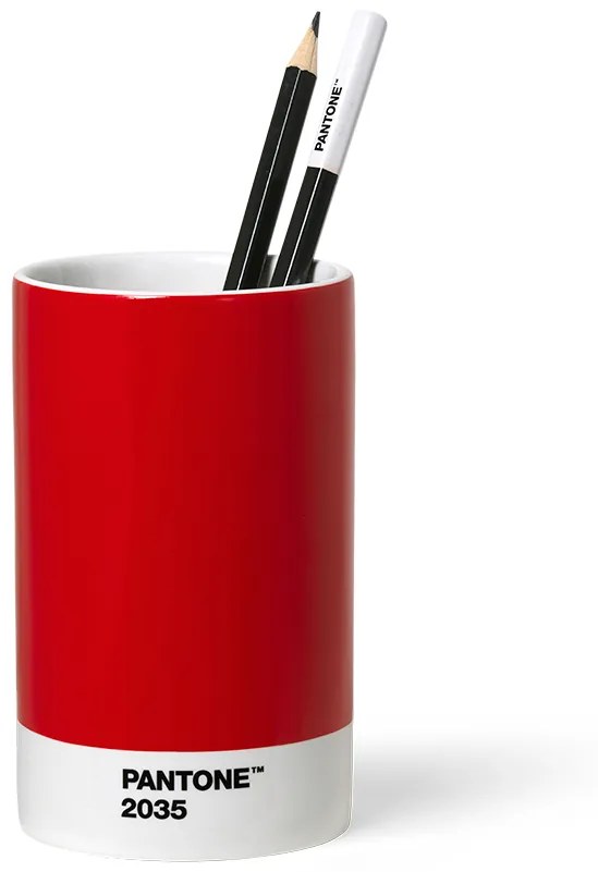 Keramický stojánek na tužky Pantone Pencil Cup Red 2035 | červená