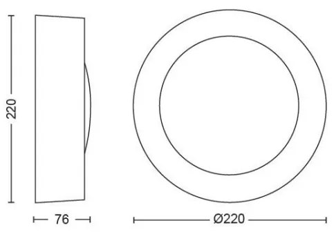 Philips 17465/30/P7 - LED RGB Venkovní svítidlo Hue DAYLO LED/15W/230V IP44