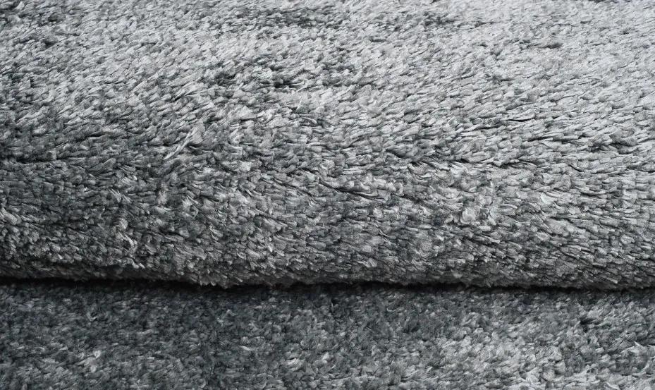 Měkký šedý koberec Šířka: 80 cm | Délka: 150 cm