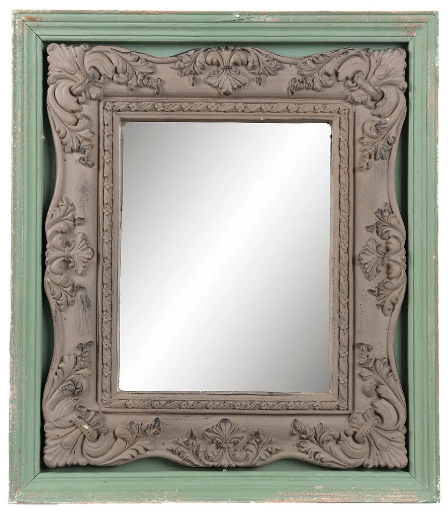 Zrcadlo ve dvojitém rámu - 41*4*47 cm