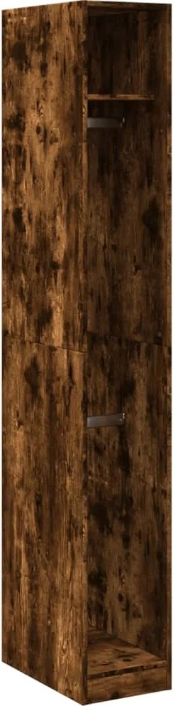 Šatní skříň kouřový dub 30 x 50 x 200 cm kompozitní dřevo 3307778