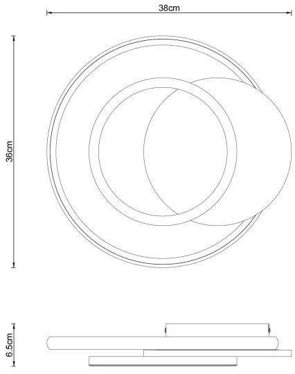 Globo 67331G-24 - LED Stropní svítidlo JULIO LED/24W/230V