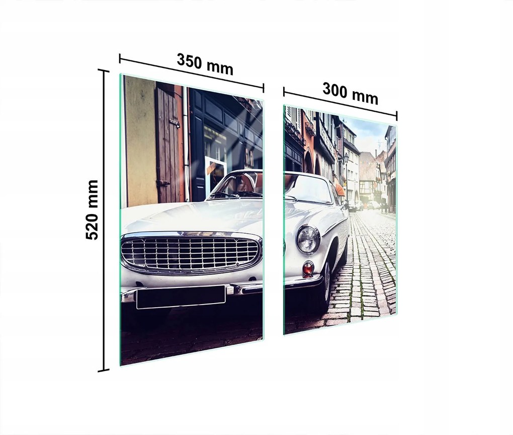 Skleněná Ochranná Deska Do Kuchyně 65x52 Auto
