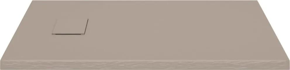 vidaXL Sprchová vanička SMC 90 x 70 cm [148923] Barva: Hnědá