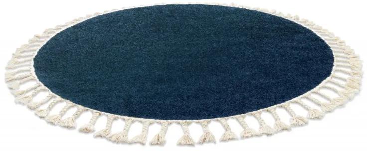 Dywany Łuszczów Kusový koberec Berber 9000 navy kruh - 160x160 (průměr) kruh cm