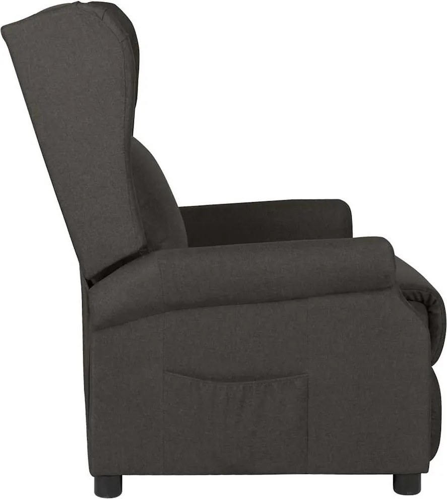 Polohovací křeslo taupe textil 340957