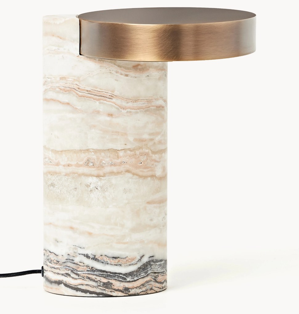 Stolní LED lampa's mramorovou podstavou Eske
