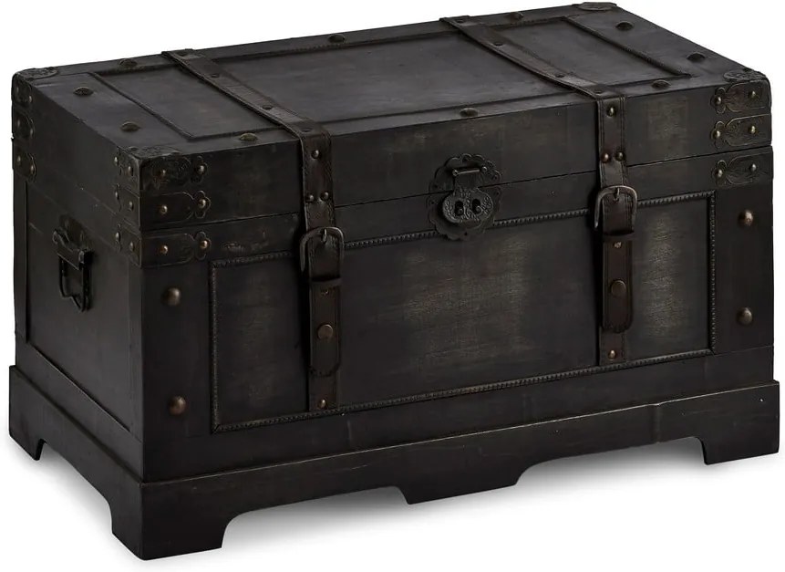 Sada 3 dřevěných dekorativních truhlic Furnhouse Trunks Straight