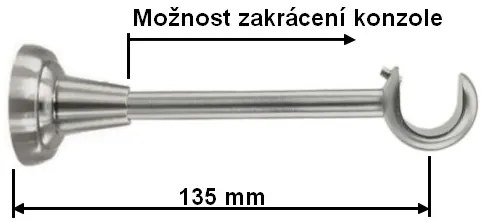 Garnýž kovová 150 cm jednořadá 25 Walchar Nerez