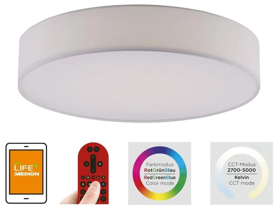 Leuchten Direkt Leuchten Direkt 18428-16 - LED RGB Stmívatelné svítidlo LOLA LED/32W/230V + DO W1401