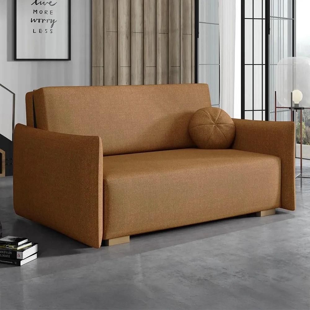 Pohovka VIVA III GLOW | 150 cm | rozkládací + úložný prostor | VÝBĚR TKANIN