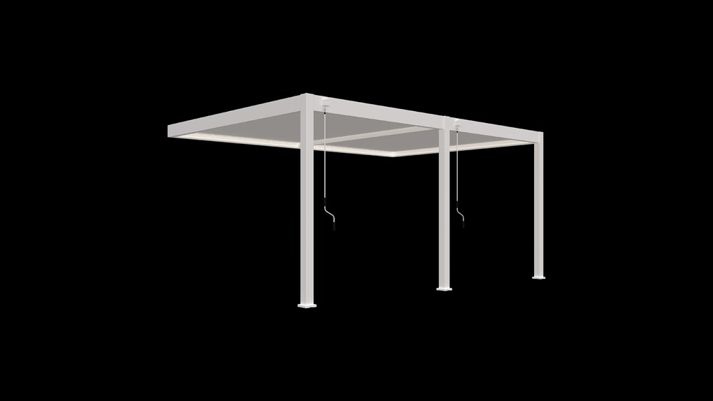 Outdoor Creations Hliníková pergola na stěnu s lamelami ORION 360x530cm 3 stojky Barva: Antracit RAL 7015