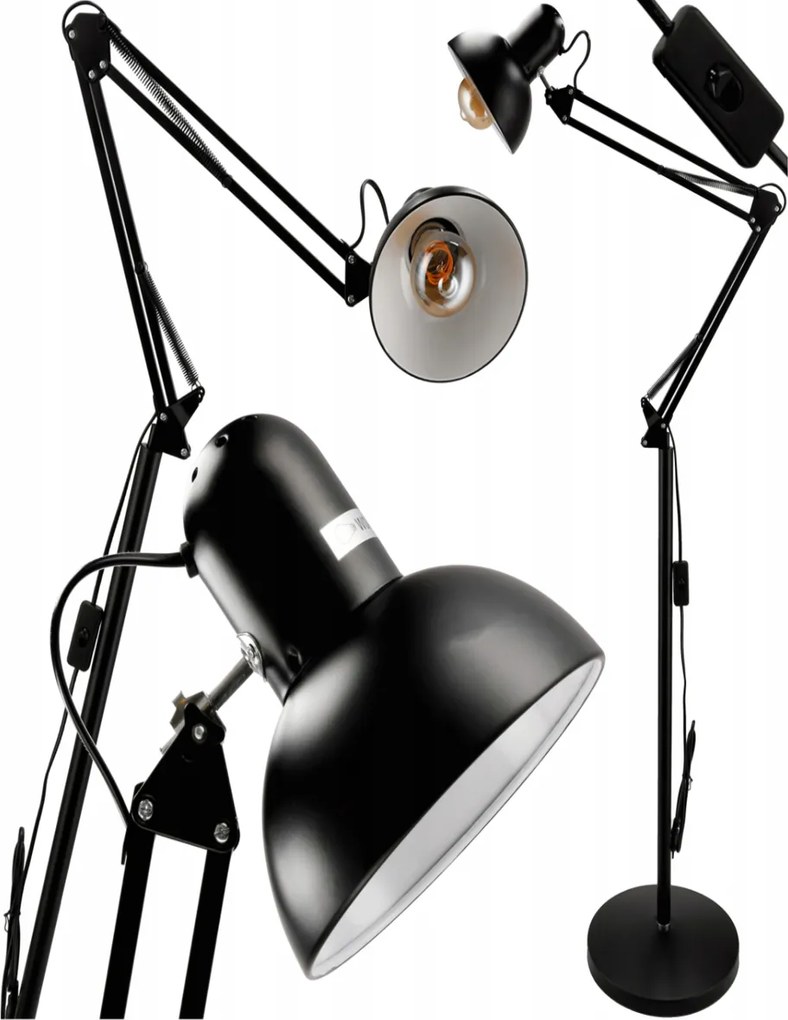 BERGE LED stojací lampa E27 185cm - BERLIN