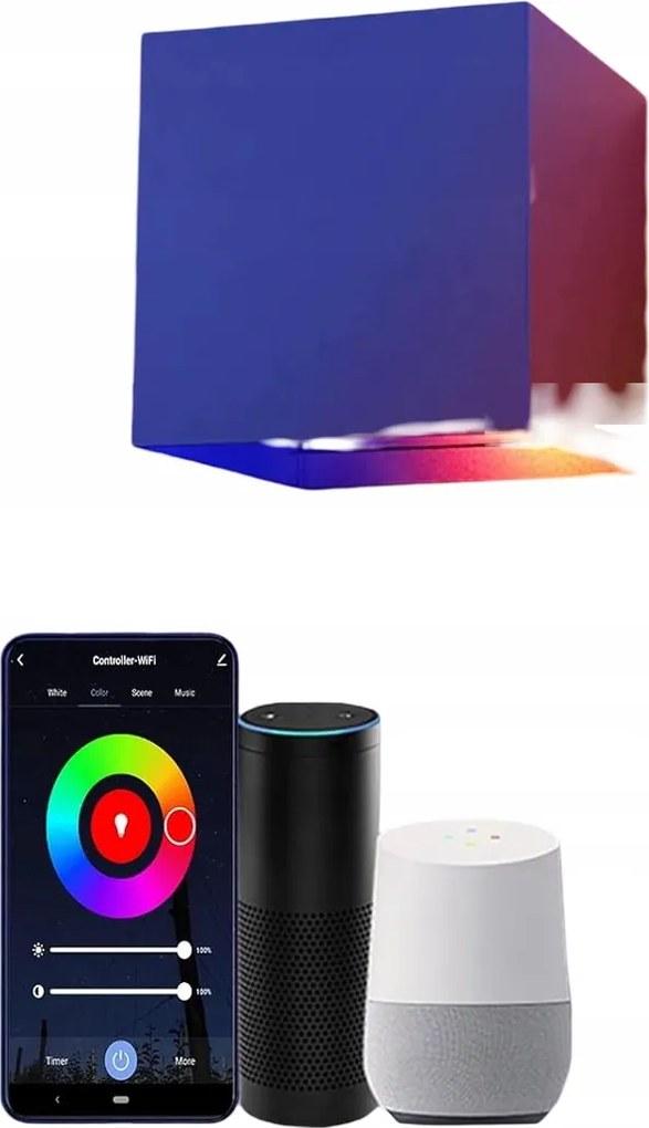Led Světlo Nástěnné Smart Wifi, Změna Barvy Rgb, Moderní