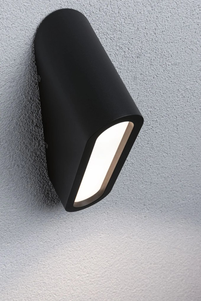 P 94733 LED venkovní nástěnné svítidlo Cliff IP44 64x116mm 3000K 9,5W 230V antracit hliník - PAULMANN