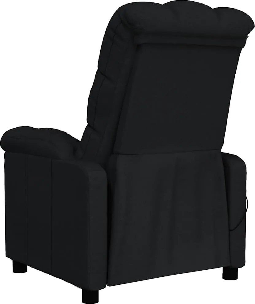Masážní křeslo černé textil 289808