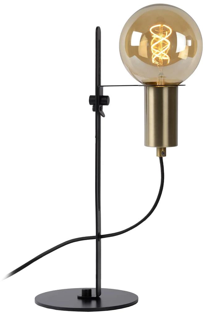 Lucide 45578/01/30 stolní lampa Malcolm, matně zlatá, E27, 39,5cm