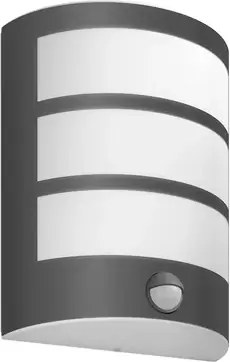 Philips Python IR 6W antracitová / LED venkovní nástěnné svítidlo s po