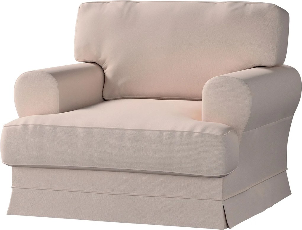 Potah na křeslo IKEA Ekeskog barva růžová látka pletený vzor