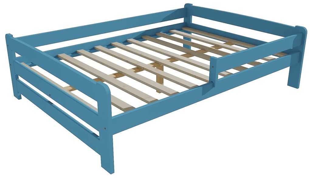 Vomaks Dětská postel se zábranou VMK009D KIDS Rozměr: 100 x 200 cm, Barva: barva modrá