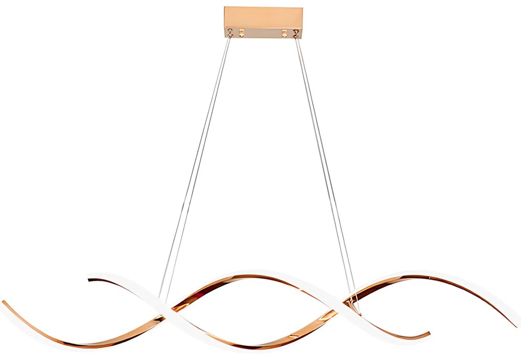 Toolight Toolight, LED stropní osvětlení 110cm, 46W, 3000K, LHJ021-CP, růžové zlato, OSW-50009