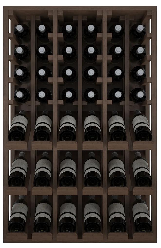 Expovinalia Regál na víno VILLAFRANCA V Materiál a odstín: Borovice s černým nátěrem